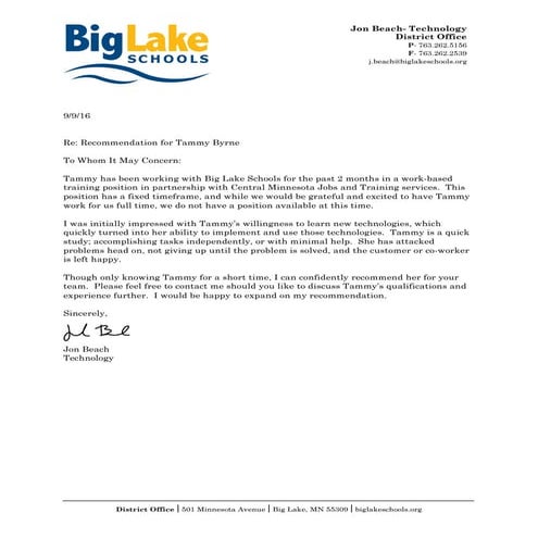 UWM Marketing Professor Bhatnagar letter of recommendation for Tim ...