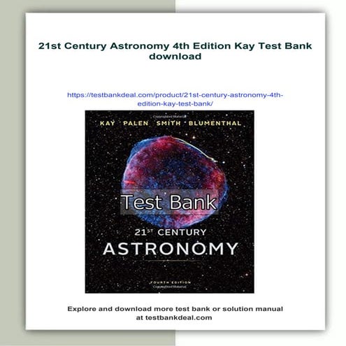 21st Century Astronomy 4th Edition Kay Test Bank | PDF