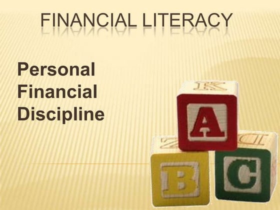 Financial Literacy Presentation | PDF