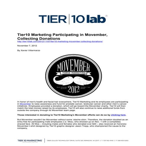 Movember presentation | PPTX