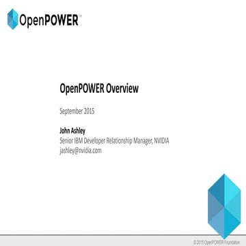 1040: OpenPOWER Foundation Update | PDF | Computer Software and Applications | Computing