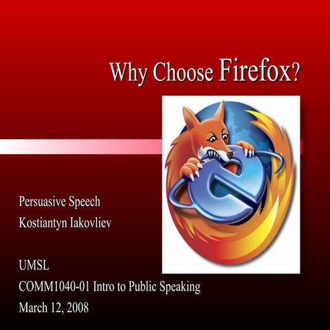 Why Choose Firefox? | PPT