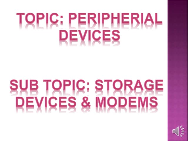 Hdd Floppy And Modem Ppt