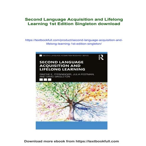 Second Language Acquisition and Lifelong Learning 1st Edition Singleton | PDF