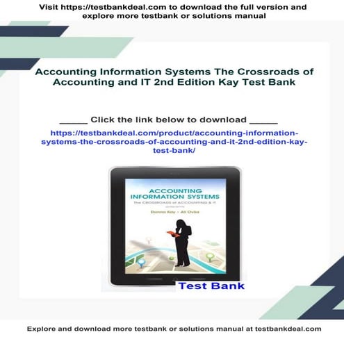 Accounting Information Systems The Crossroads of Accounting and IT 2nd ...