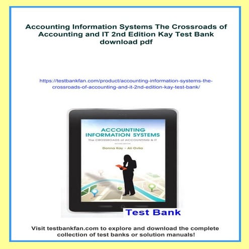 Accounting Information Systems The Crossroads of Accounting and IT 2nd ...