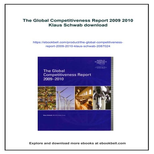 The Global Competitiveness Report 2009 2010 Klaus Schwab | PDF