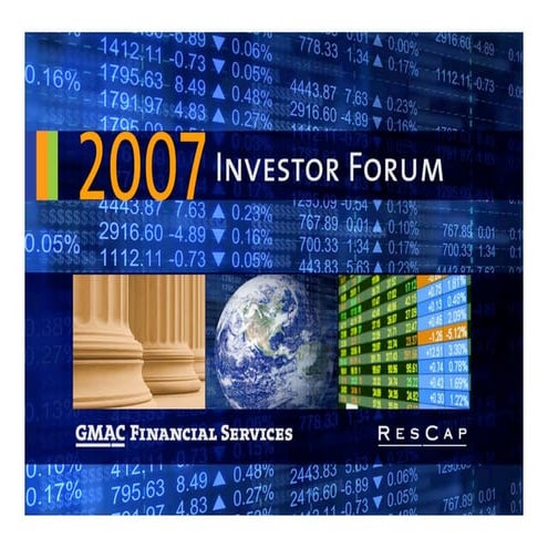 ResCap Chief Executive Officer Bruce Paradis - GMAC LLC and Residential ...