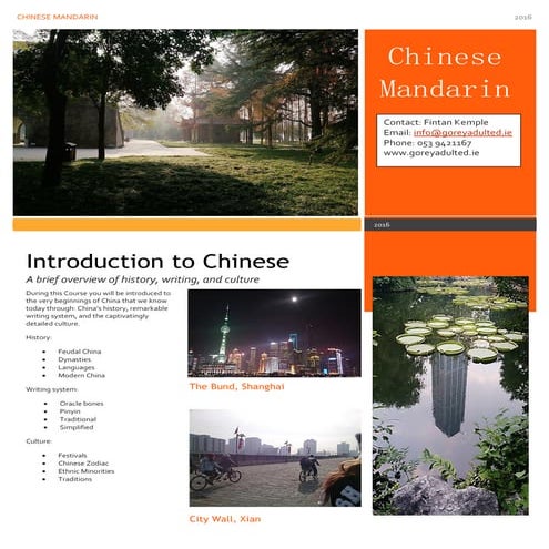 Chinese Language Flyer print | PDF