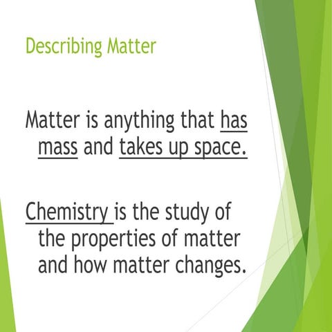 Introduction To Chemistry | PPT