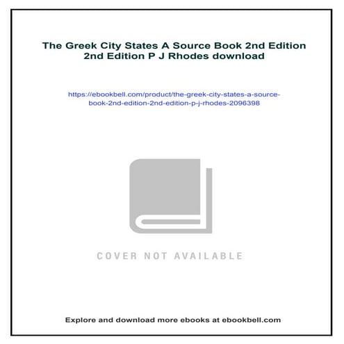 The Greek City States A Source Book 2nd Edition 2nd Edition P J Rhodes ...
