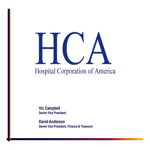 HCA Presents at Bank of America 2008 Credit Conference 20-Nov-2008 | PDF