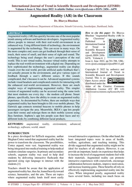 Augmented Reality in Education: How AR is Shaping the Future of ...