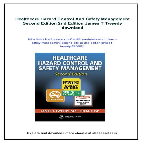 Healthcare Hazard Control And Safety Management Second Edition 2nd ...