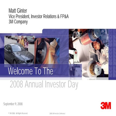 3m 3M Company's 2008 Investor | PDF