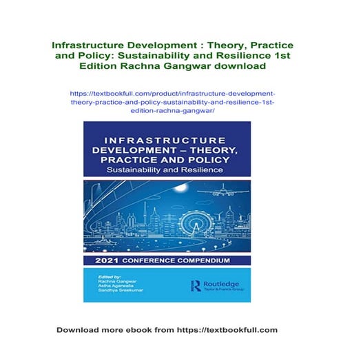 Infrastructure Development : Theory, Practice and Policy ...