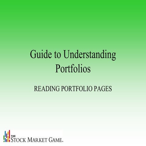 Reading Portfolio Pages | PPT