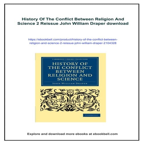 History Of The Conflict Between Religion And Science 2 Reissue John ...