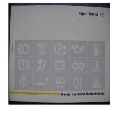 manual-usuario-opel-astra-f | PDF