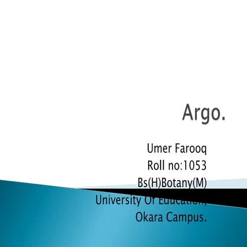 Argo | PPT