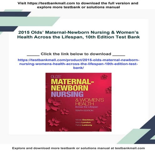 Download the complete 2015 Olds’ Maternal-Newborn Nursing & Women’s ...