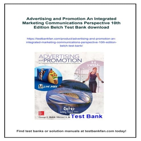 Advertising and Promotion An Integrated Marketing Communications ...