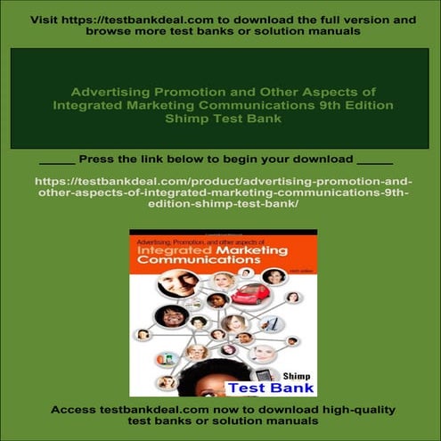 Advertising Promotion and Other Aspects of Integrated Marketing ...