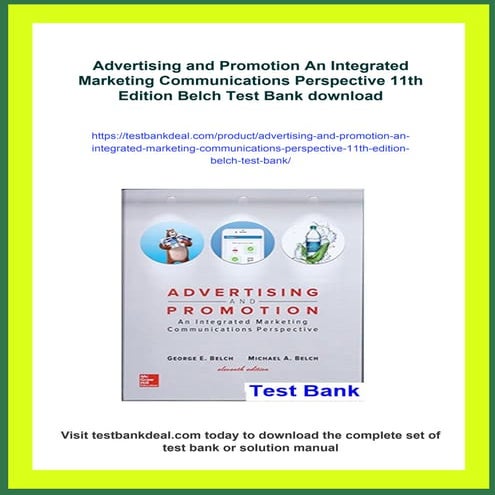 Advertising and Promotion An Integrated Marketing Communications ...