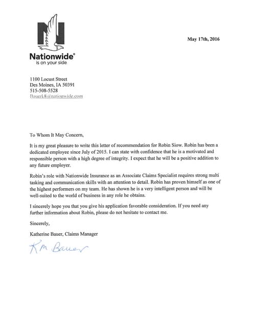Letter of recommendation Osman | PDF