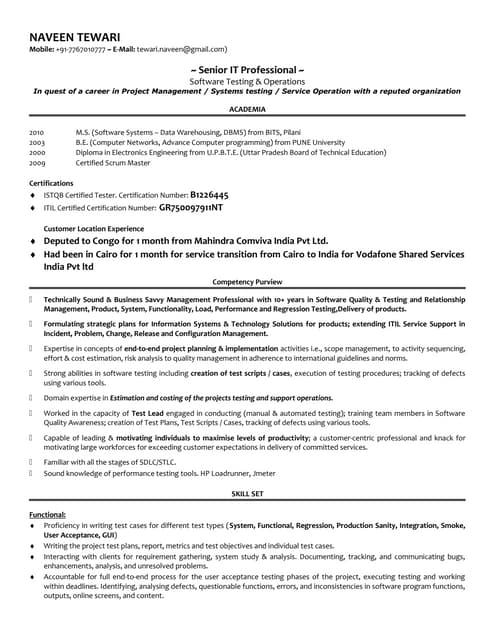 ASHISH CV | PDF | Operating Systems | Computer Software and Applications