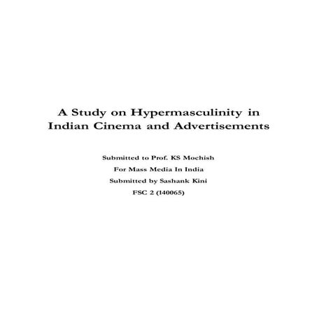 Hypermasculinity | DOCX | Hinduism | Religion & Spirituality
