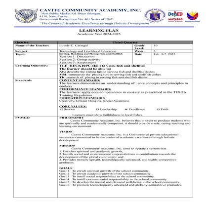 Tle 7 afa food (fish) processing module 5 | PDF