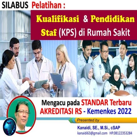 Silabus Pelatihan _"Kualifikasi dan Pendidikan Staf (KPS) di Rumah Sakit" (dmk SNARS Terbaru ...