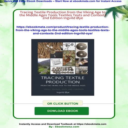 Tracing Textile Production from the Viking Age to the Middle Ages Tools Textiles Texts and ...