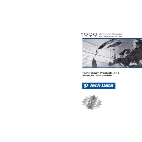 tech data Annual report 1999 | PDF