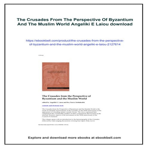 The Crusades From The Perspective Of Byzantium And The Muslim World ...