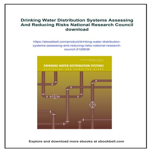 Drinking Water Distribution Systems Assessing And Reducing Risks ...
