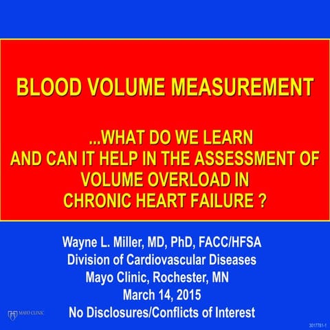 Blood Volume Measurement | PDF