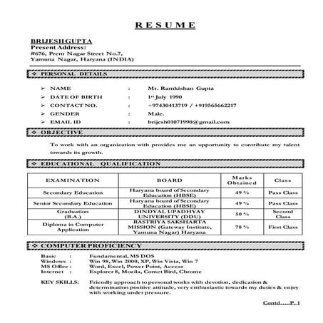 Brijesh Gupta (Updated resume)-1 | PDF