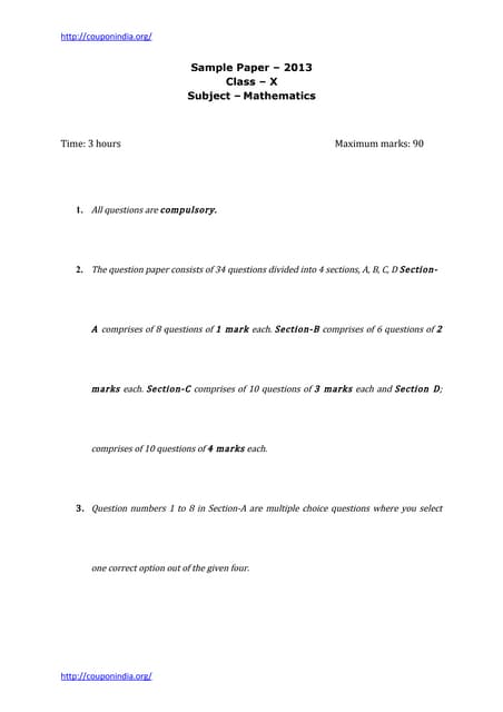 CXC -maths-2009-p1 | PDF