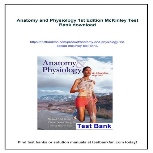Anatomy and Physiology 1st Edition McKinley Test Bank | PDF