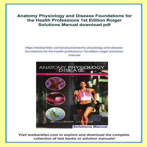 Anatomy Physiology and Disease Foundations for the Health Professions ...