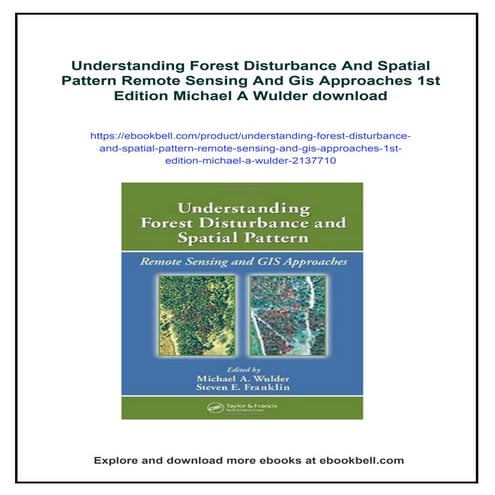 Understanding Forest Disturbance And Spatial Pattern Remote Sensing And Gis Approaches 1st ...