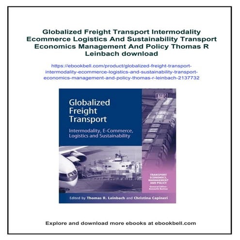 Globalized Freight Transport Intermodality Ecommerce Logistics And ...