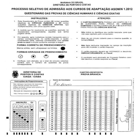 Prova-ason-2012 | PDF