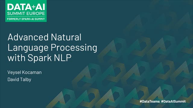 Advanced Natural Language Processing With Apache Spark Nlp Ppt