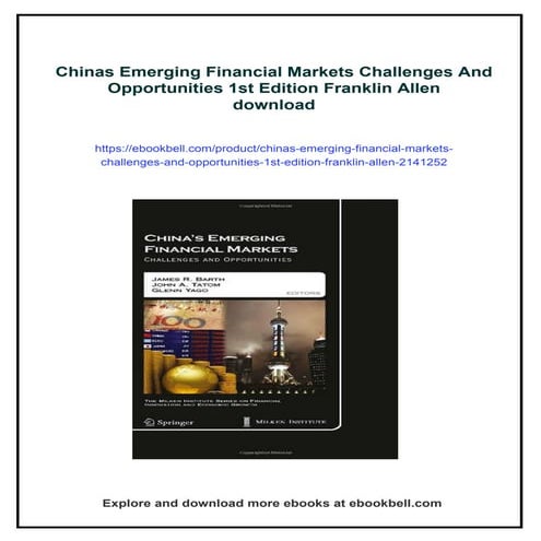 Chinas Emerging Financial Markets Challenges And Opportunities 1st ...