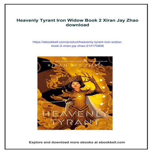 Heavenly Tyrant Iron Widow Book 2 Xiran Jay Zhao | PDF