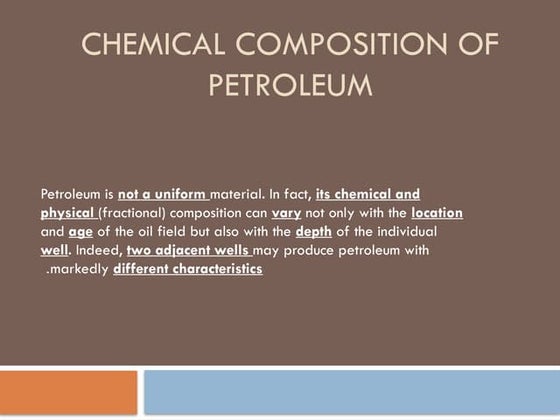crude_oil_composition | PDF | Chemistry | Science