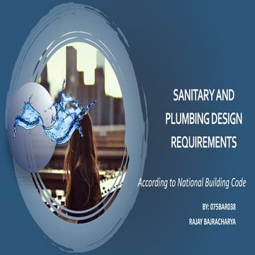 Building Services Sanitation building code | PPTX